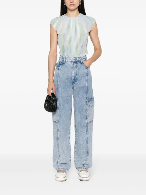 BOSS Abstract-stripes Sleeveless Shirt