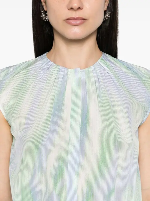 BOSS Abstract-stripes Sleeveless Shirt