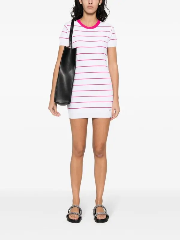 Dsquared2 Striped Knitted Dress
