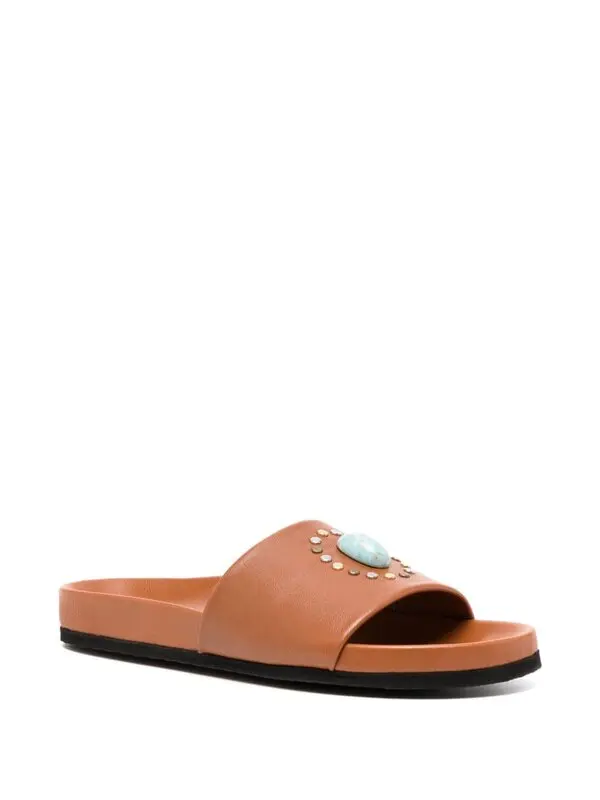 MADISON MAISON Athena Open Toe Sandals - Brown