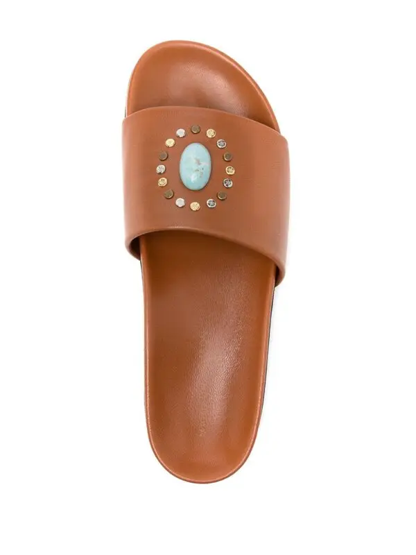 MADISON MAISON Athena Open Toe Sandals - Brown