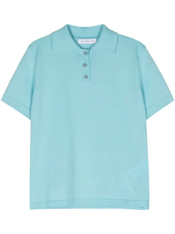 MANUEL RITZ Fine-knit Polo Top