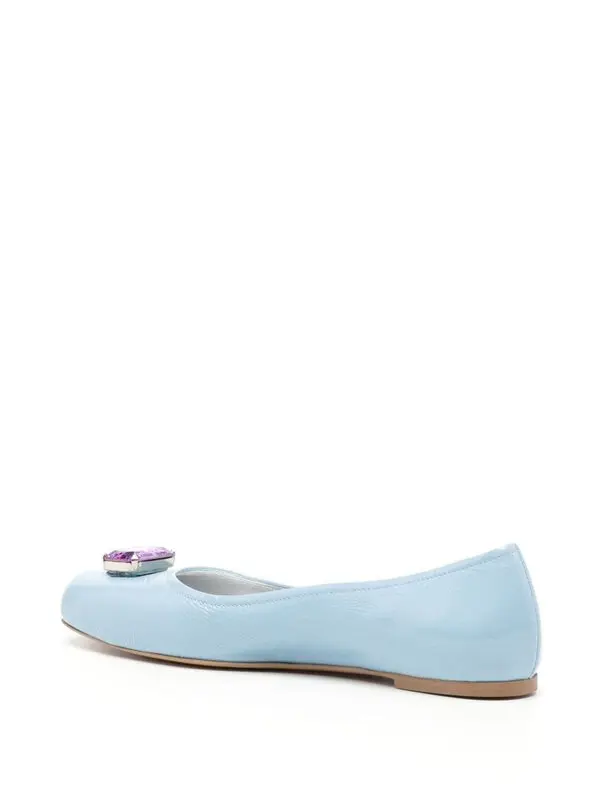 MADISON MAISON Marion Jeweled Ballerinas - Blue