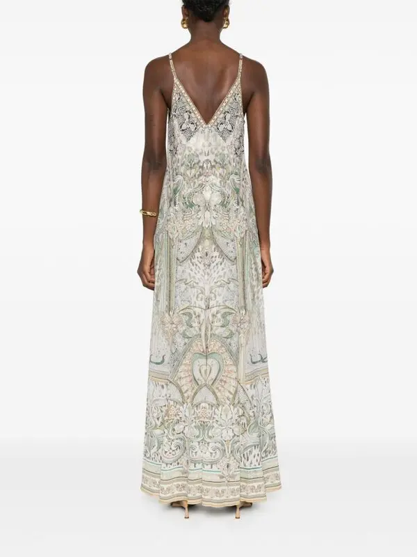 Camilla Ivory Tower Tales-Print Maxi Dress In Neutrals - 37% Off |  Editorialist