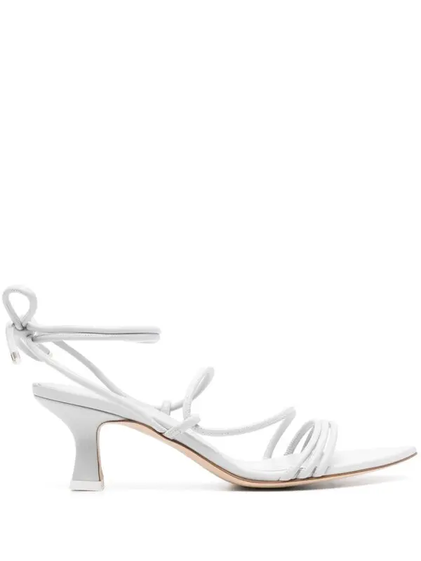 3JUIN Dafne Pulp 55mm Leather Sandals - Grey