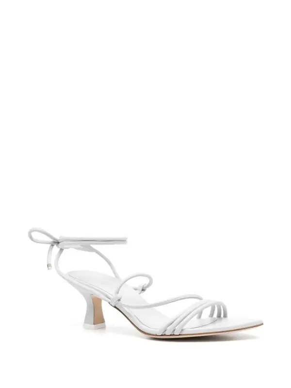 3JUIN Dafne Pulp 55mm Leather Sandals - Grey