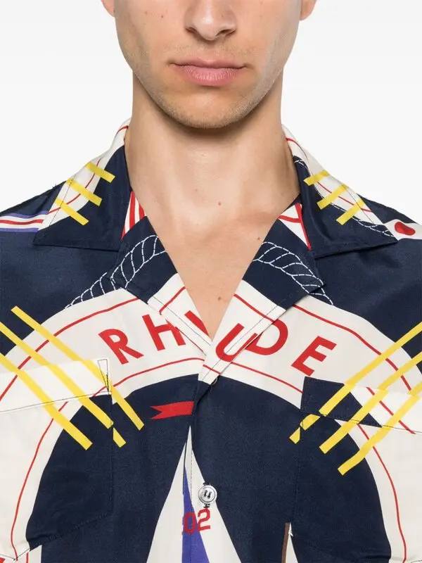 Rhude Flag Sail Silk Shirt
