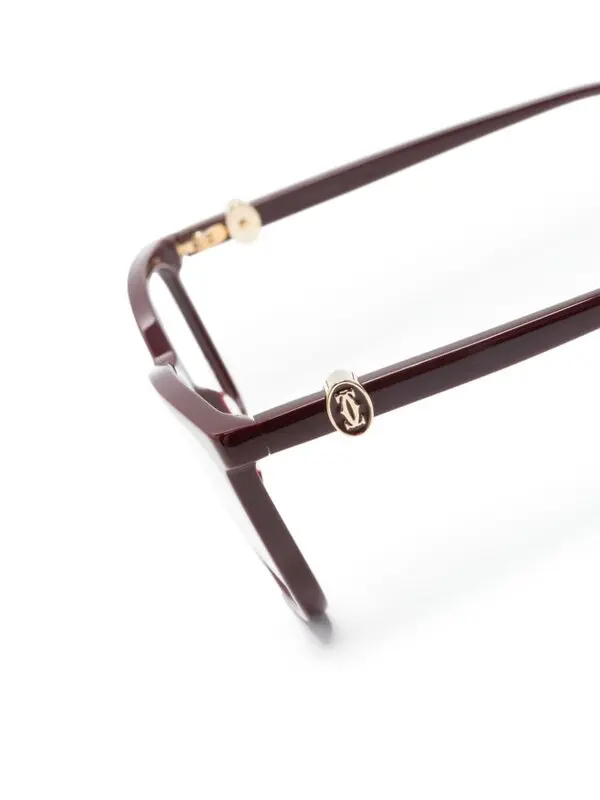 Cartier Square-frame Eyeglasses - Red