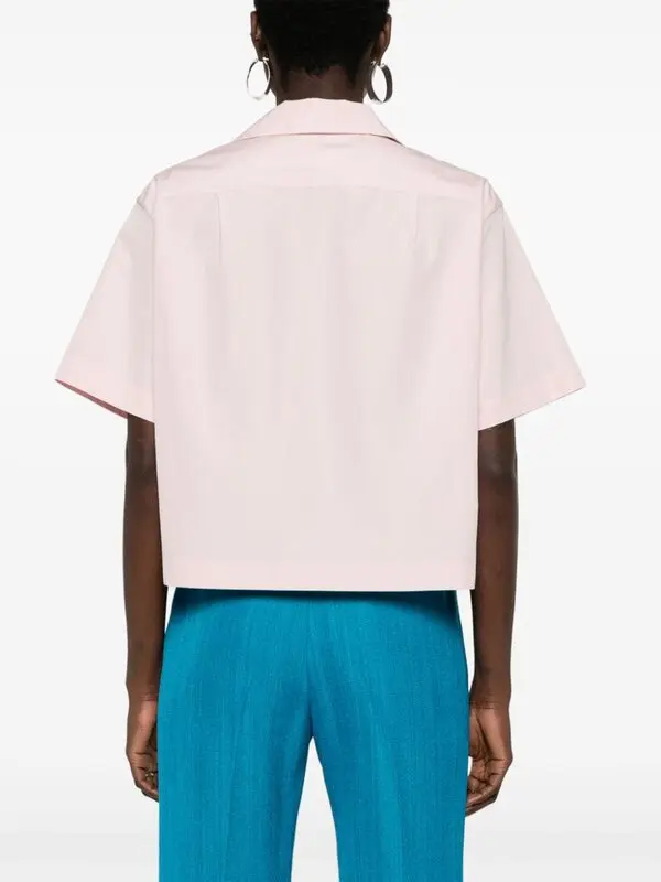 Marni Floral Patch Cropped Shirt