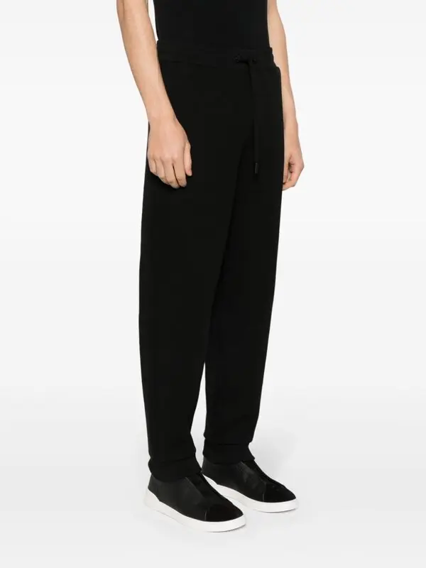 AMI Paris Logo-embossed Jersey Track Pants