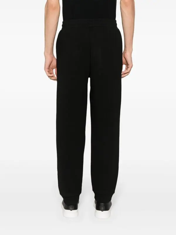 AMI Paris Logo-embossed Jersey Track Pants