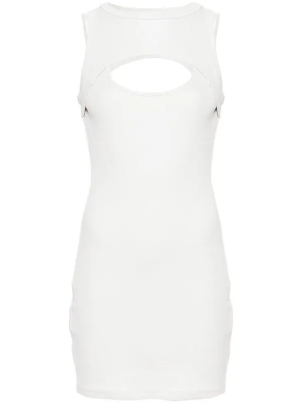 Off-White Cut-out Ribbed-knit Dress