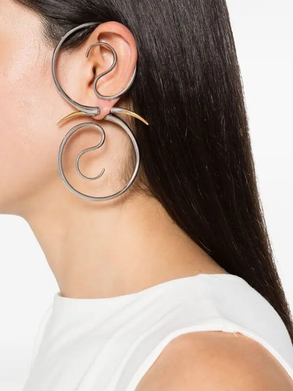 PANCONESI Spina Upside Down Hoop Earrings
