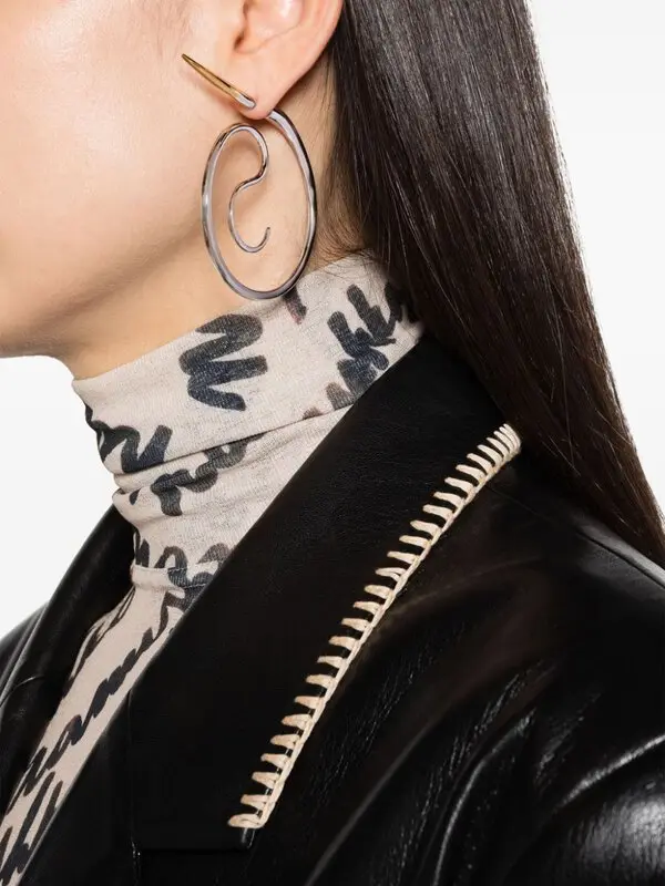 PANCONESI Spina Upside Down Hoop Earrings
