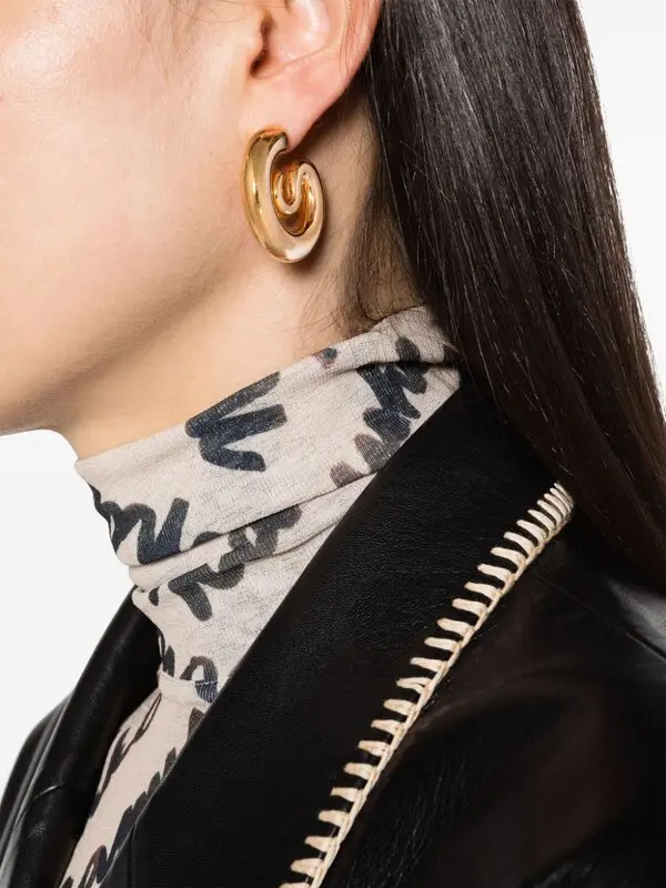 PANCONESI Small Serpent Hoop Earrings - Gold