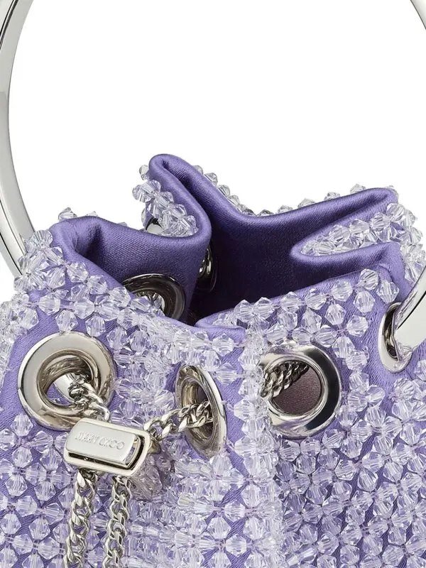 JIMMY CHOO Micro Bon Bon Beaded Tote