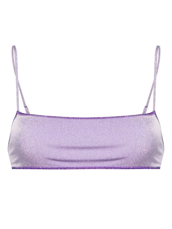 MC2 SAINT BARTH Sadie Lurex Bikini Top - Purple