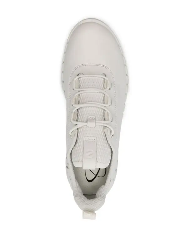 Ecco Gruuv Leather Sneakers - White