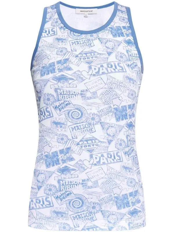 Maison Kitsuné Surf Collage Tank Top