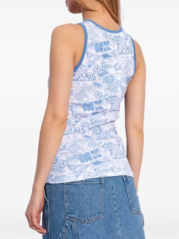 Maison Kitsuné Surf Collage Tank Top