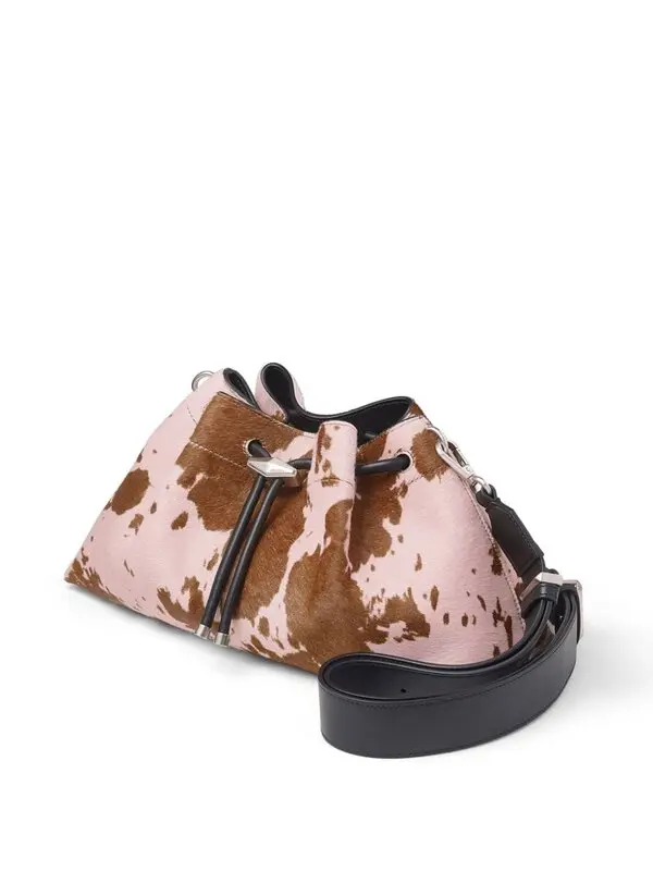 JIMMY CHOO Cinch M Cow-print Shoulder Bag