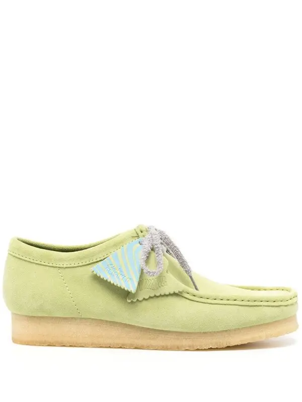 Clarks Wallabee Suede Boat Shoes - Green