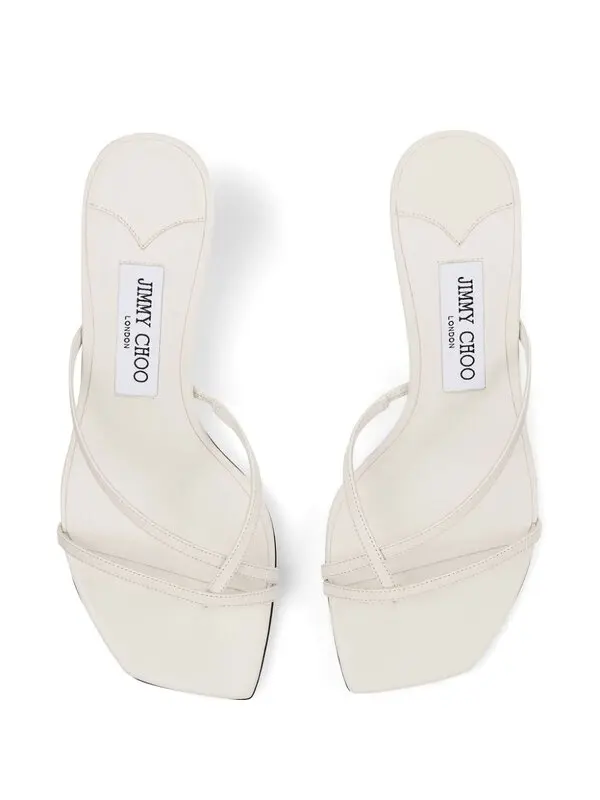 JIMMY CHOO 50mm Etana Leather Mules