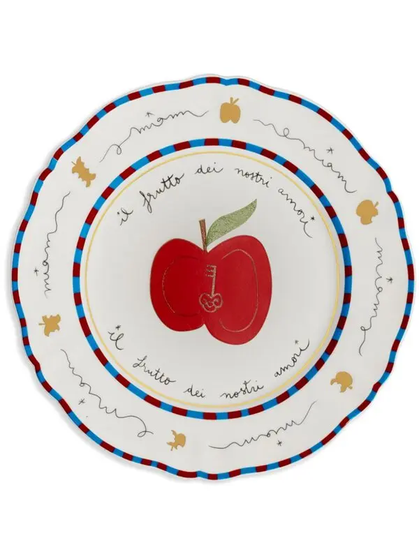 BITOSSI HOME Small Apple Porcelain Plate