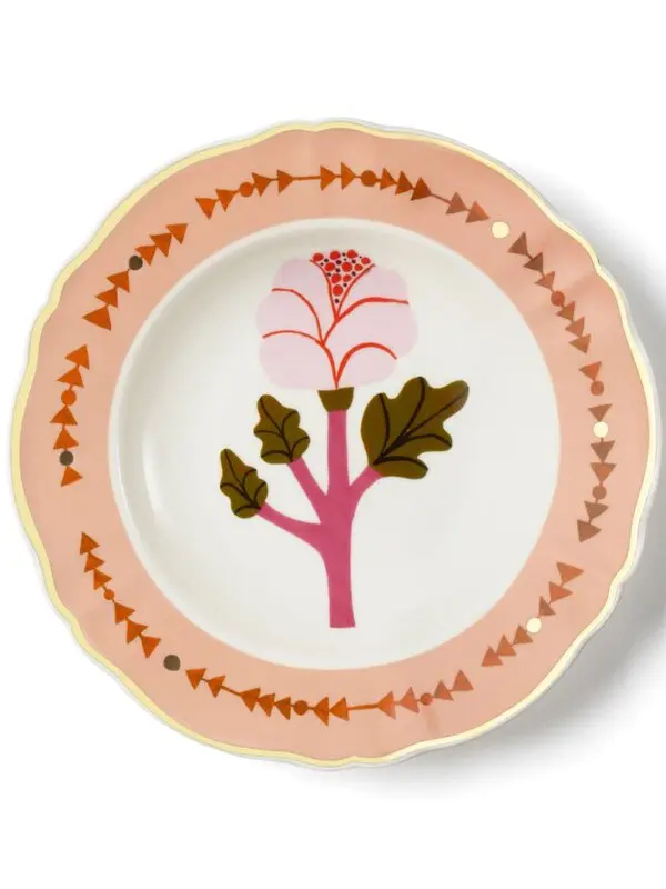 BITOSSI HOME Botanica Porcelain Deep Plate - Pink