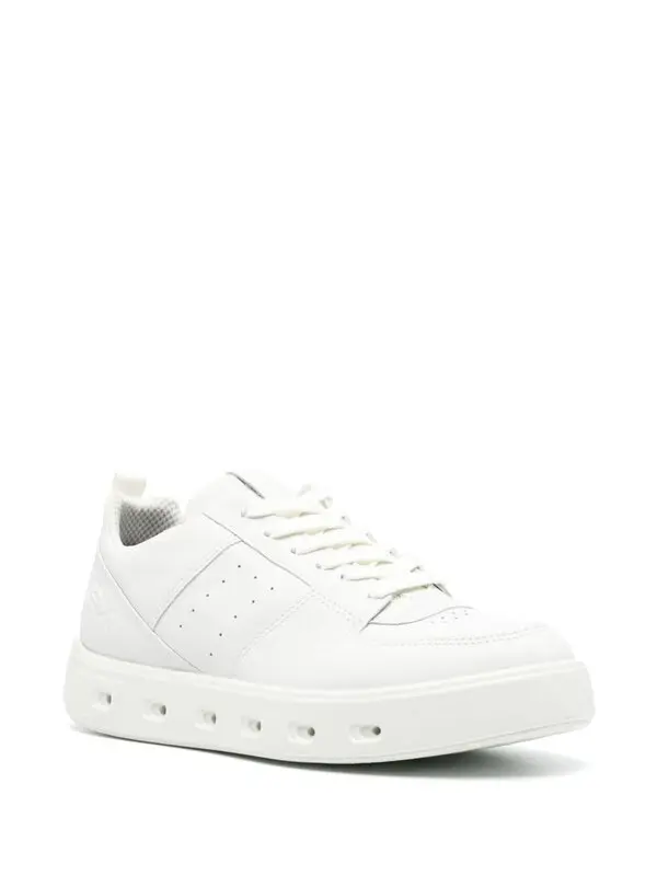 Ecco Street Leather Sneakers - Neutrals