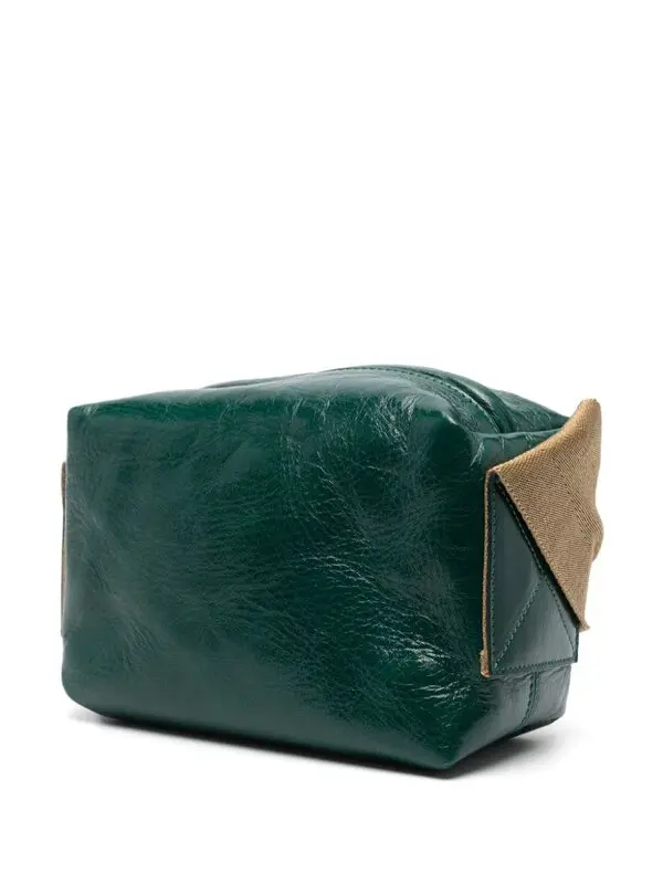 UMA WANG Logo-debossed Leather Shoulder Bag