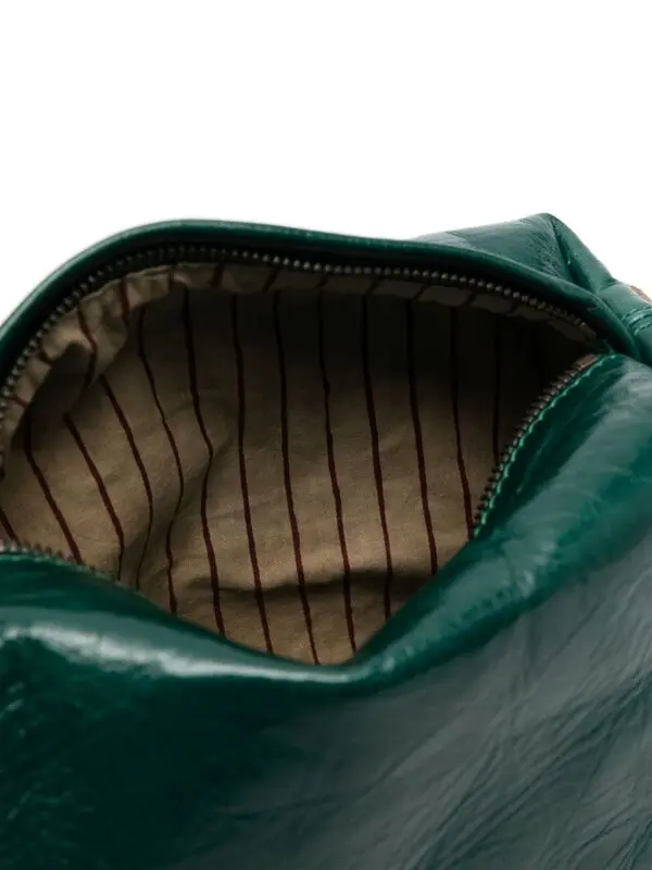 UMA WANG Logo-debossed Leather Shoulder Bag