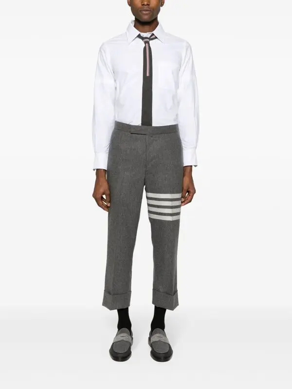 Thom Browne Armband-detail Cotton Shirt - White