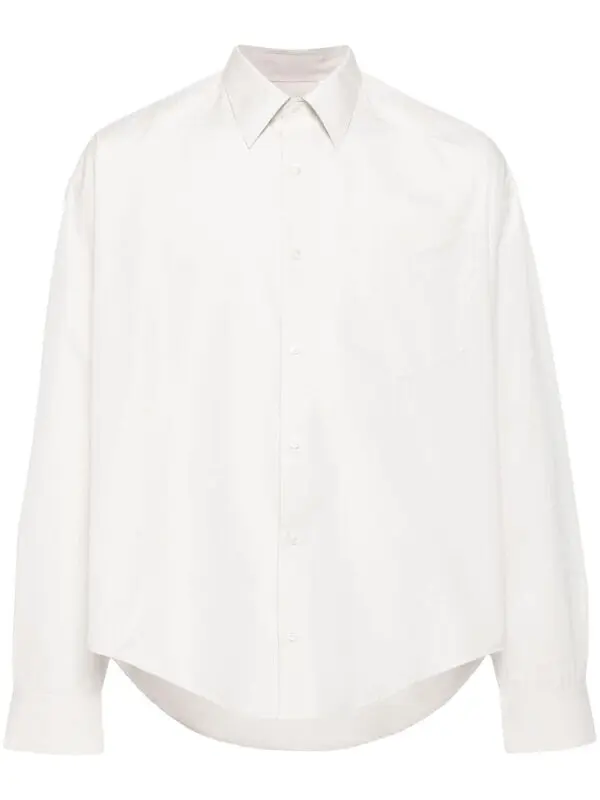 AMI Paris De Coeur Poplin Shirt - White