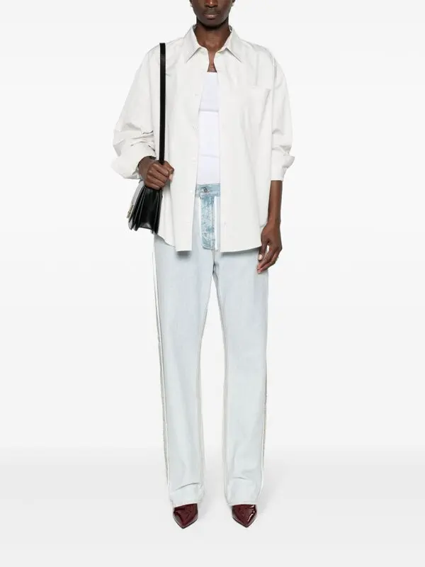 AMI Paris De Coeur Poplin Shirt - White