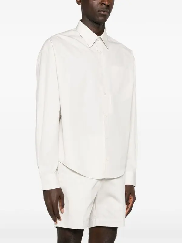 AMI Paris De Coeur Poplin Shirt - White