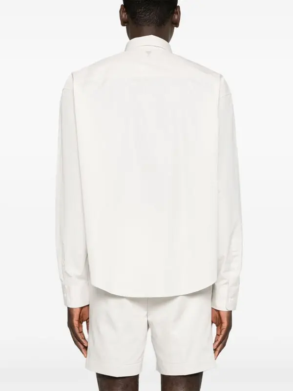 AMI Paris De Coeur Poplin Shirt - White