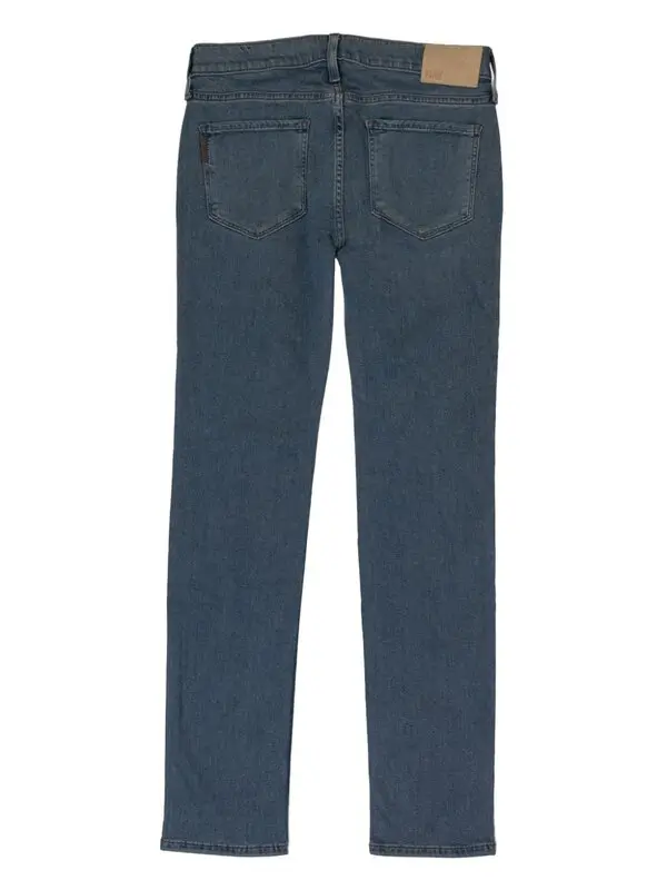 Paige Mid-rise Straight-leg Jeans - Blue