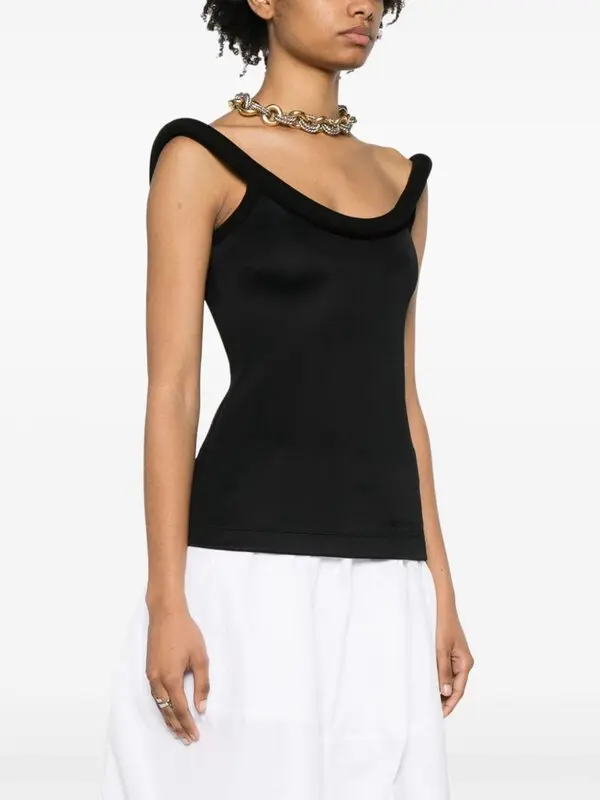 Alexander McQueen 3d-detailing Sleeveless Top - Black