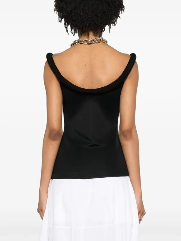 Alexander McQueen 3d-detailing Sleeveless Top - Black