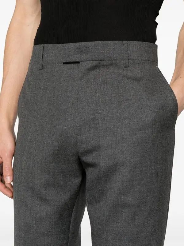 Ami Tailored Virgin Wool Trousers - Grey