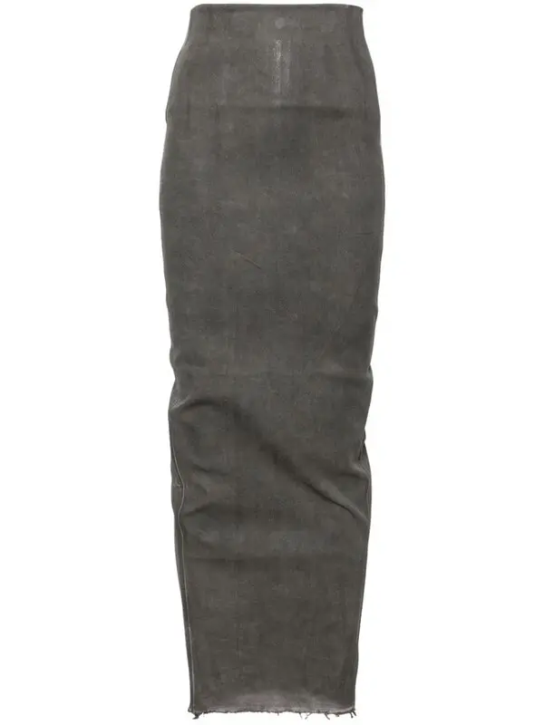 Rick Owens Dirt Pillar Maxi Pencil Skirt