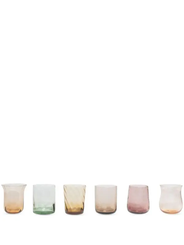 BITOSSI HOME Textured Glass Tumblers - Pink
