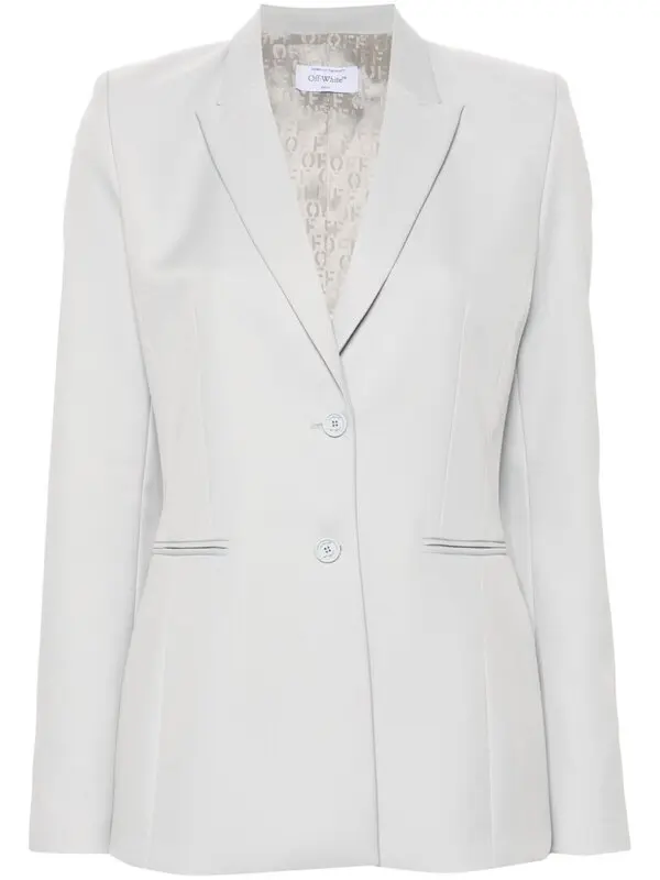 Off-White Single-breasted Blazer - Grey