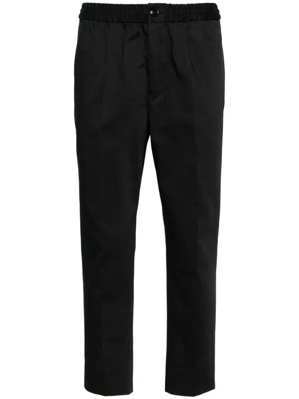 AMI Paris Elasticated-waist Cropped Trousers