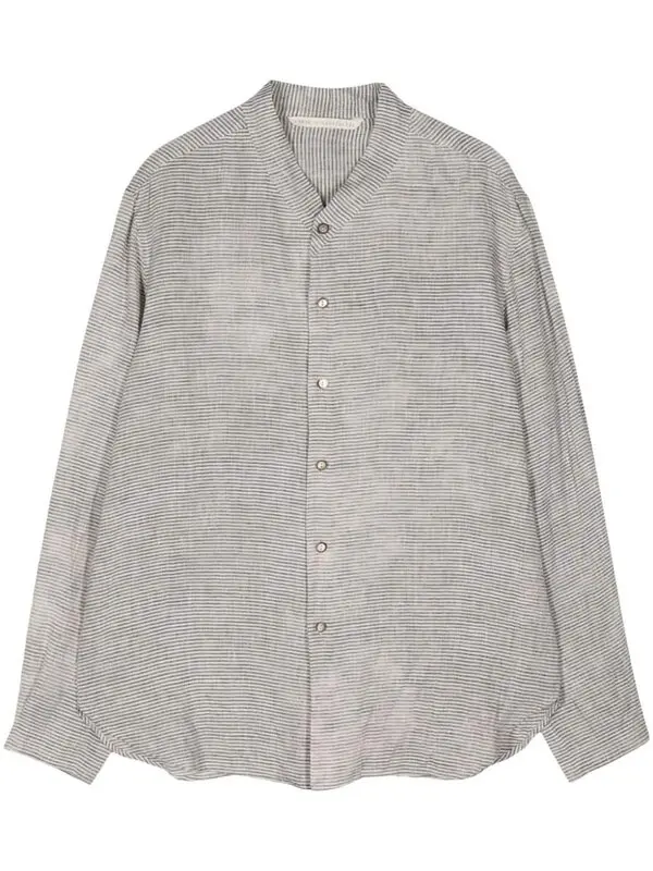 FORME D'EXPRESSION Pinstripe Linen Shirt