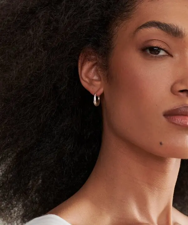 SOPHIE BUHAI Small Sigrid Hoops - Silver