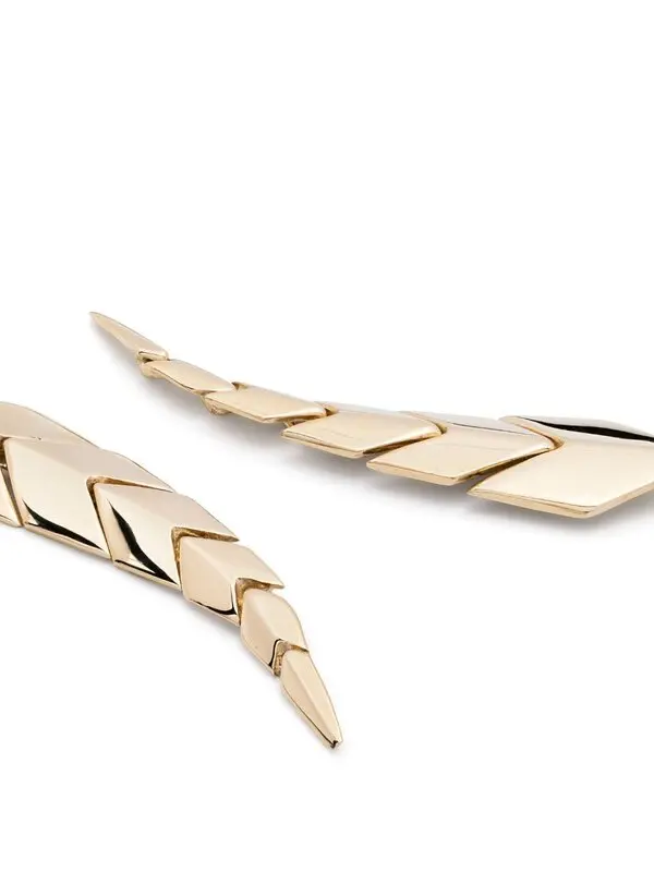 Jacquie Aiche 14k Yellow Fishtail Drop Earrings