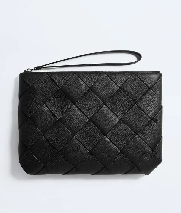 Bottega Veneta Diago Large Pouch - Black