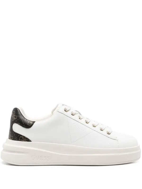 Guess Elbina Leather Sneakers - White